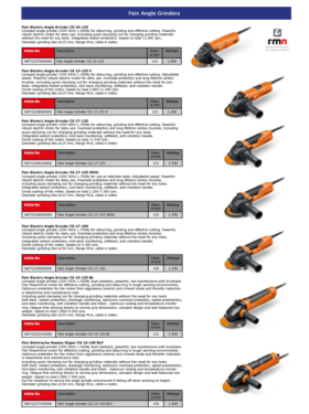 RMN Catalogue Fein Angle Grinders picture PDF | Repair Management ...