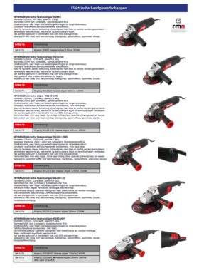 RMN Catalogus Keyang Haakse Slijpers 230V foto PDF | Repair Management Nederland B.V.